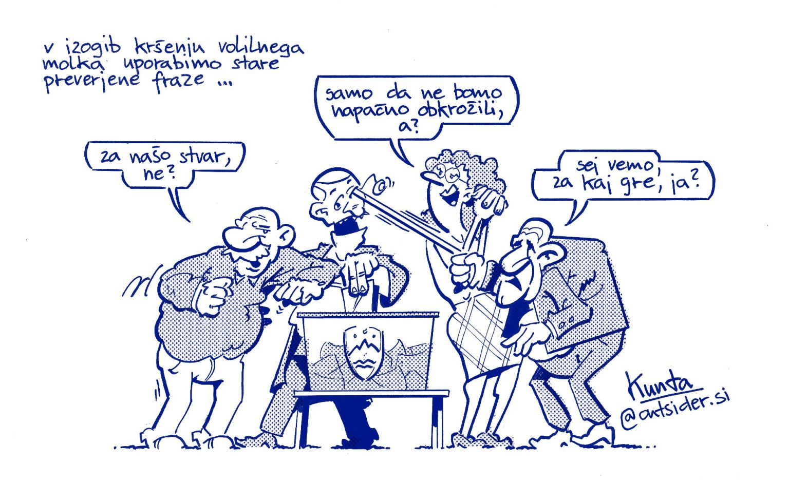 Peter Kuntarič: Volilni molk – Outsider – revija, ki presega meje